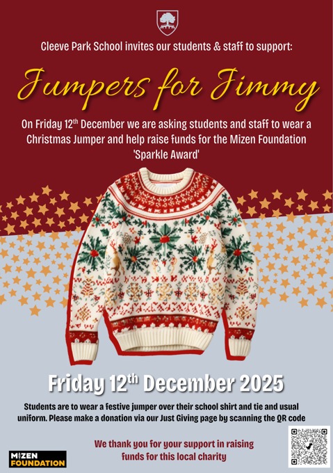 Jumpers for Jimmy - 12th December 2025 - News - TKAT Cleeve Park School